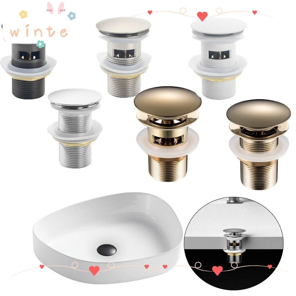 WINTE Basin Waste Plug Drainer, Metal Slotted Unslotted Sink Drain ...