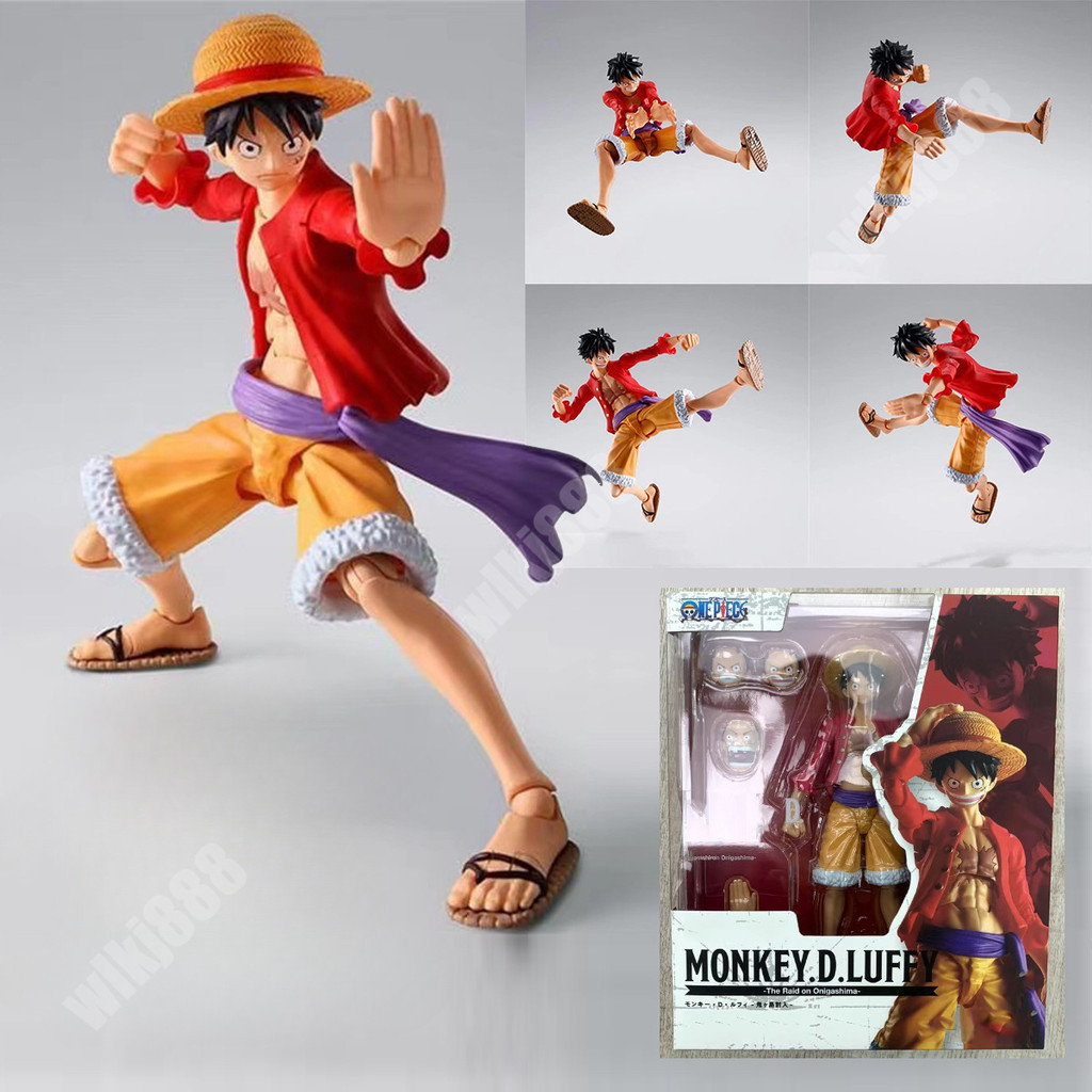 ONE PIECE Luffy Action Figure SHF -The Raid on Onigashima- Model Dolls ...