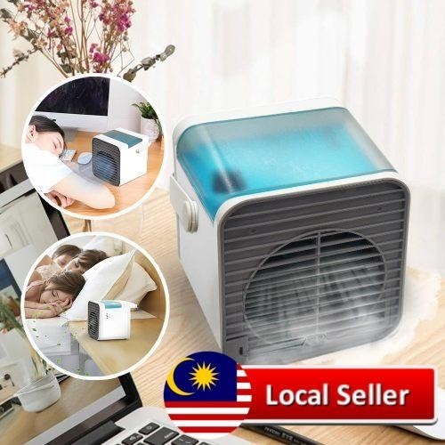 Mini Portable Air Cooler USB Air Conditioner Desktop Cooling Fan ...