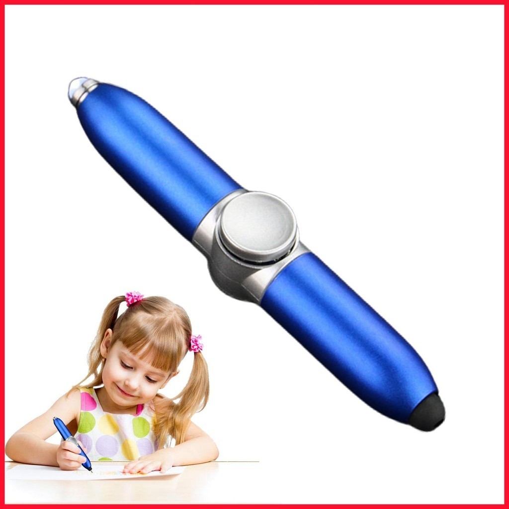 Spinning Rotating Pen Spinning Rotating Ballpoint Pen with Light Fidget ...