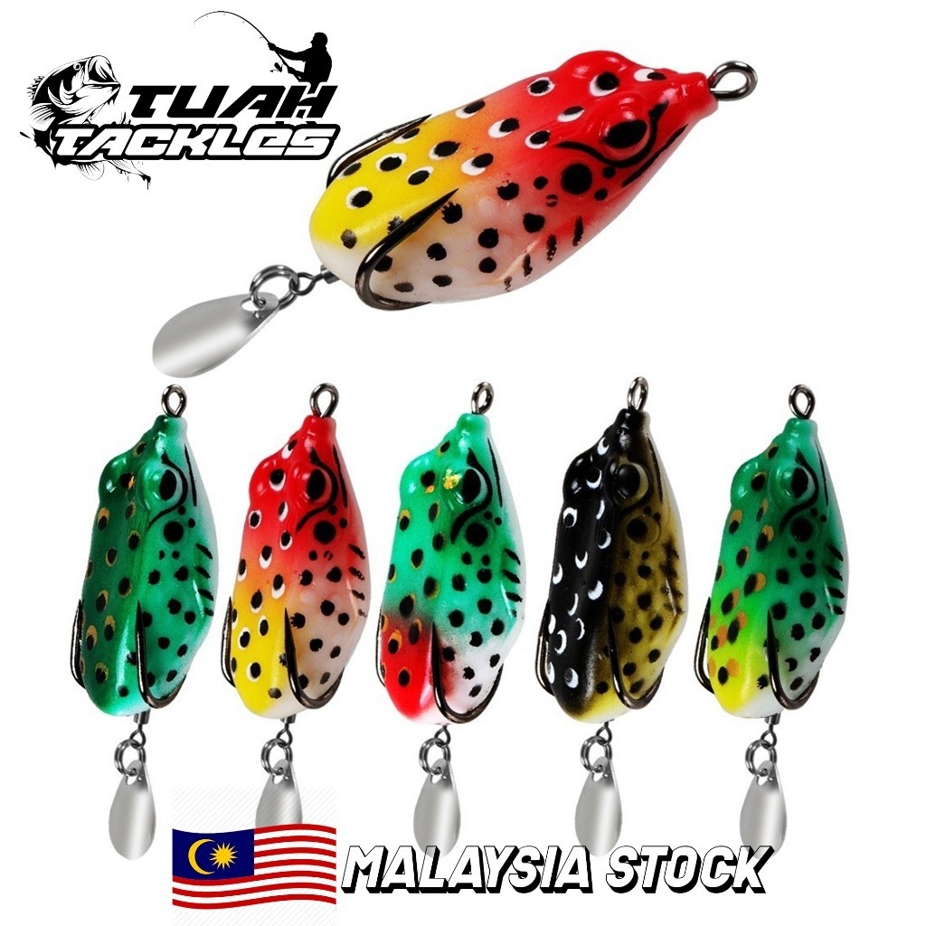 Tuah Tackles Umpan Katak Casting 4cm/6g Soft Frog Fishing Lure Mini ...
