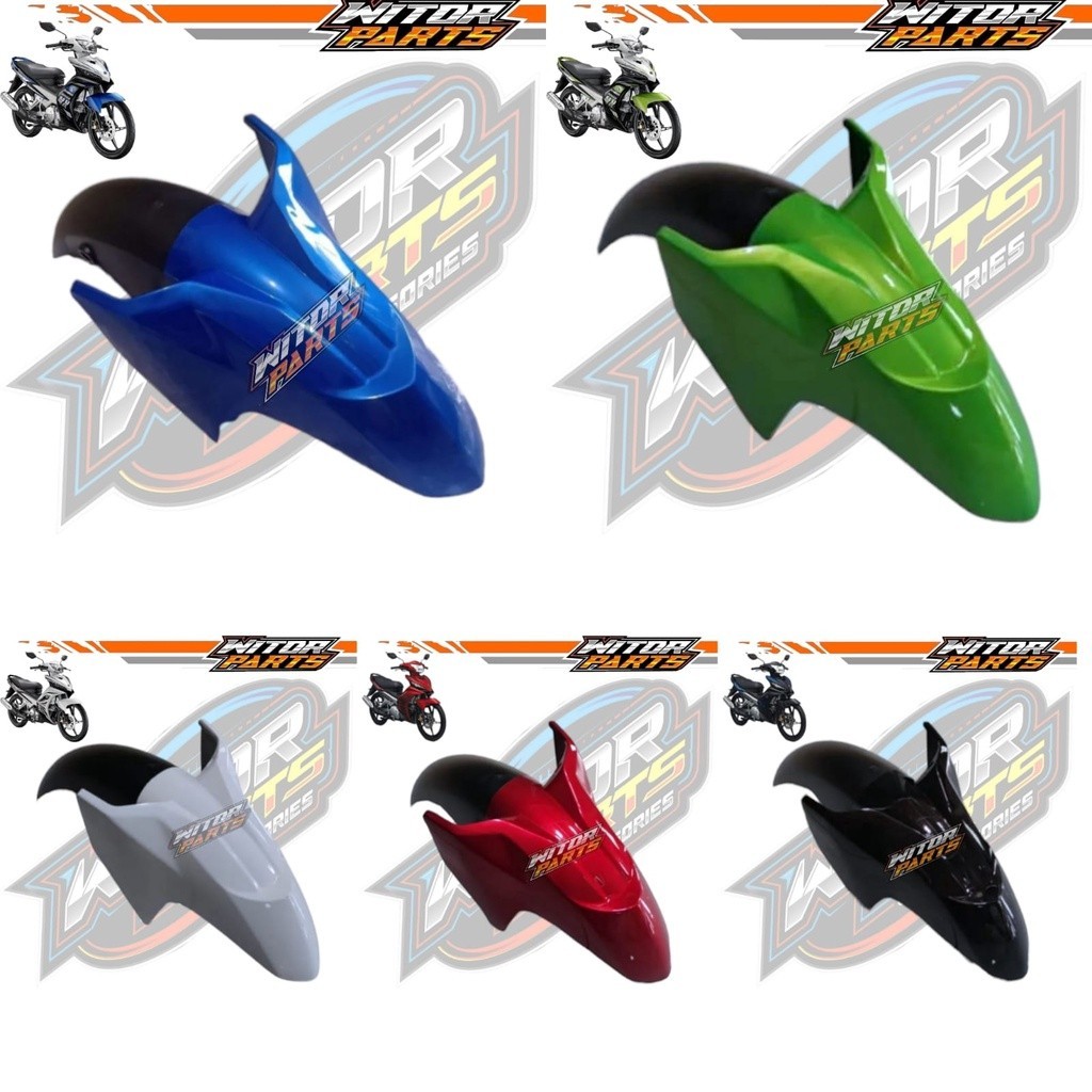 MERAH HIJAU Yamaha Jupiter MX New Front Fender Black Red Green White ...