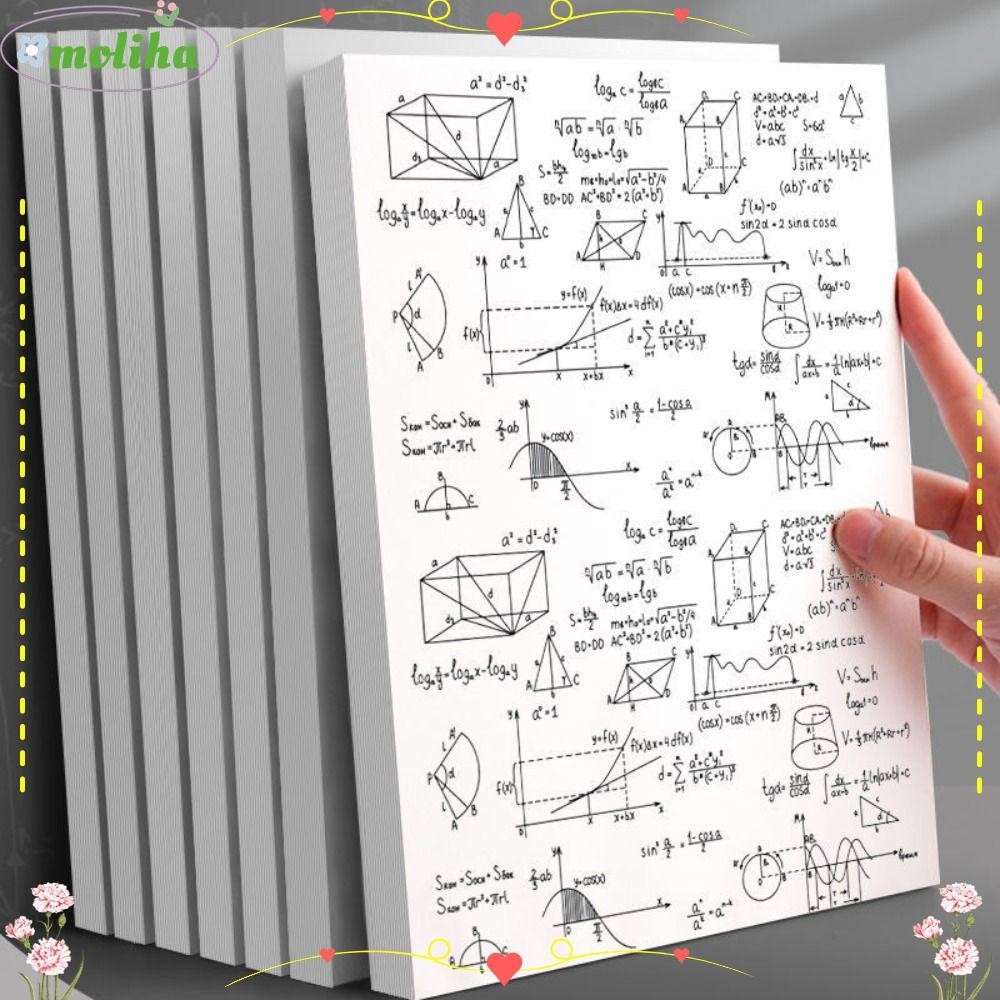 MOLIHA Calculation Paper, Grids/Blank 40/100 Sheets Blank Draft Paper ...