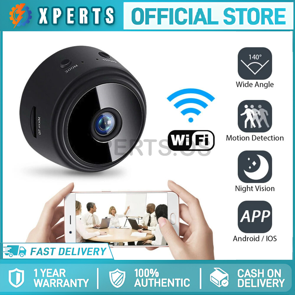 Mini Spy Camera 1080P CCTV Wireless Hidden Cam Night Vision mobile ...