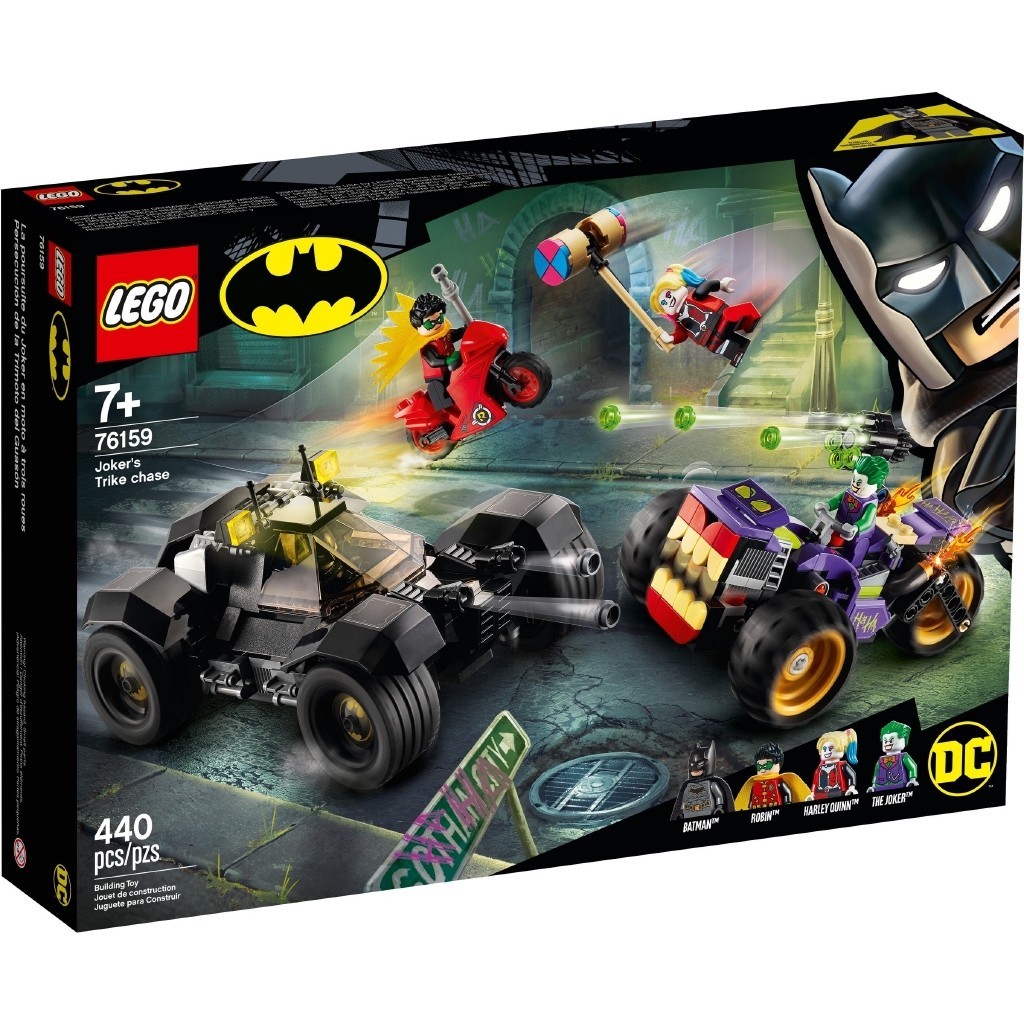 LEGO Super Heroes DC Joker's Trike Chase (440 Pcs) 76159 | Shopee Malaysia