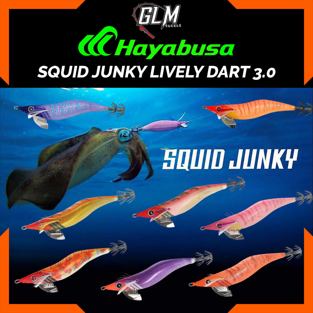 NEW CANDAT HAYABUSA SQUID JUNKY LIVELY DART 3.0 FOR FISHING | Shopee Malaysia