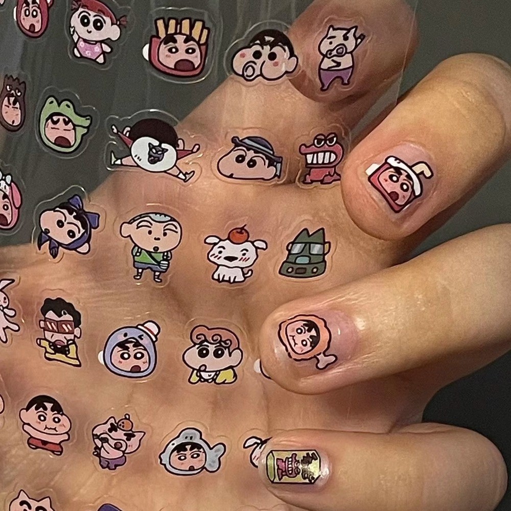 Nail Stickers Crayon Shin-Chan Japanese Cartoon Cute Mobile Phone ...