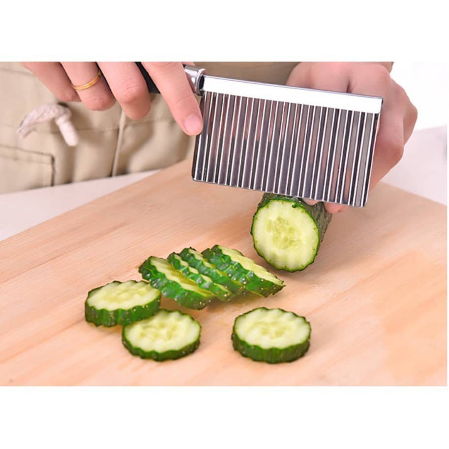 Quality Stainless Steel Potato Chip Vegetable Crinkle Wavy Cutter ...