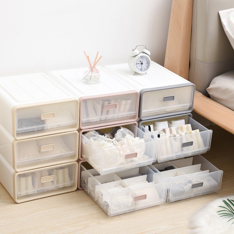 15 Grids Stackable Drawer Chest Multifunction Bedside Table Bra ...