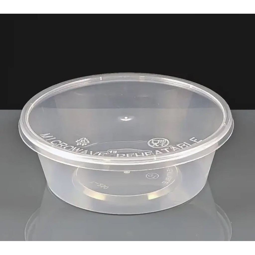 MICROWAVABLE ROUND CONTAINER & LID 250ML BBB10 (10 SETS) | Shopee Malaysia