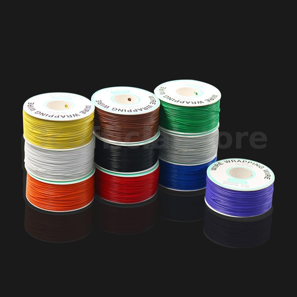250m 30AWG Red/Black/Yellow/Blue/Green/White/Purple/Orange OK Line ...