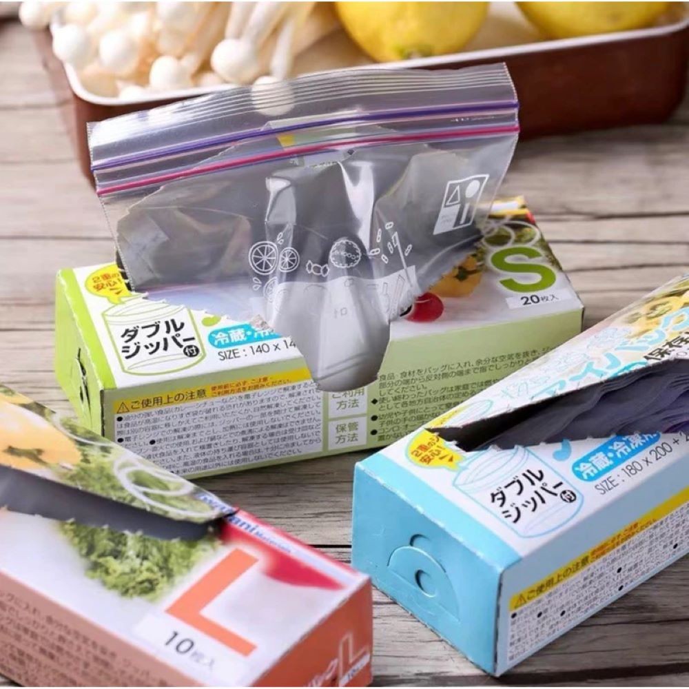 Food Freezer Zip Lock Food Bag Transparent Resealable Storage Zipper ...
