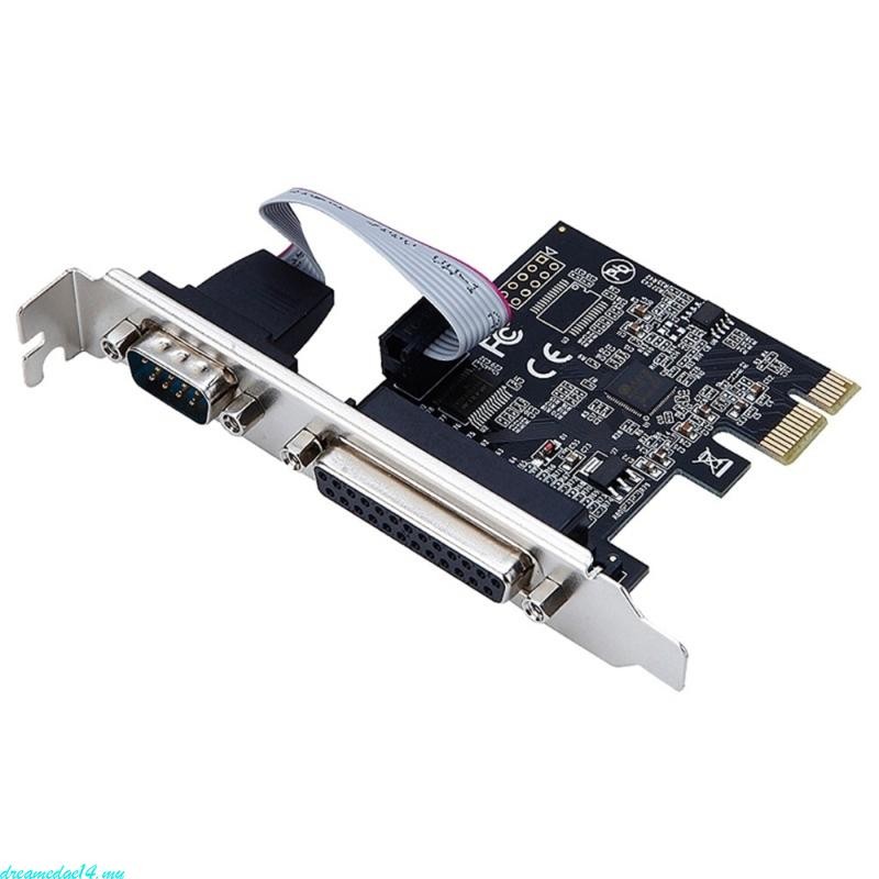 dreamedge14 RS232 RS-232 Serial Port COM DB25 Printer Parallel Port LPT to PCI riser Card ...
