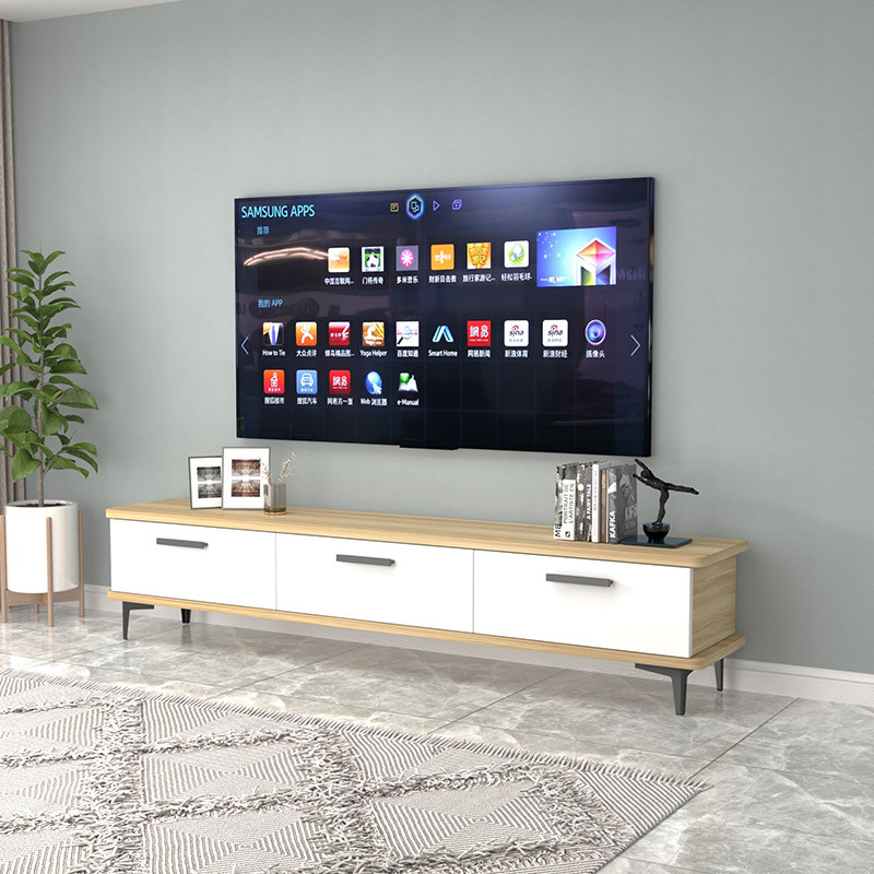Kabinet TV Mewah Ringan Bergaya dengan Kaki Kabinet TV Lantai Ruang ...