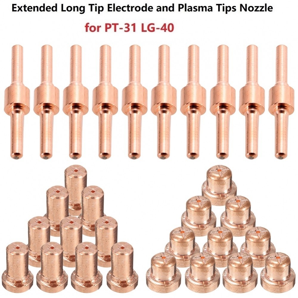 Tips / Nozzles Cutting For PT-31 LG-40 Height Metal Nozzle Plasma Tips ...