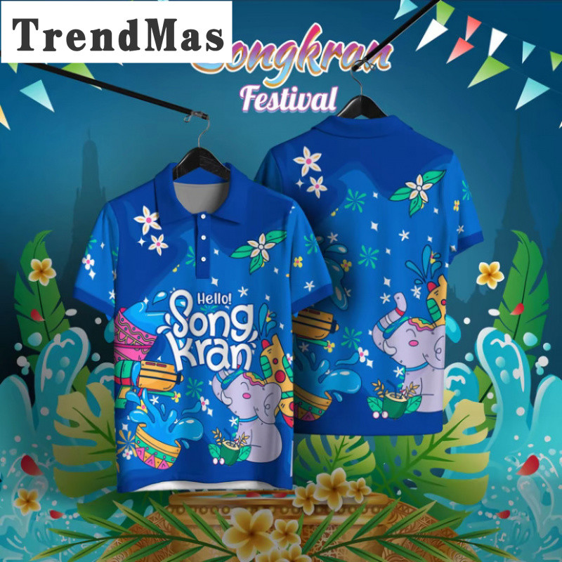 2025 Songkran Polo shirts Songkran Thai Songkran Festival polo shirts ...