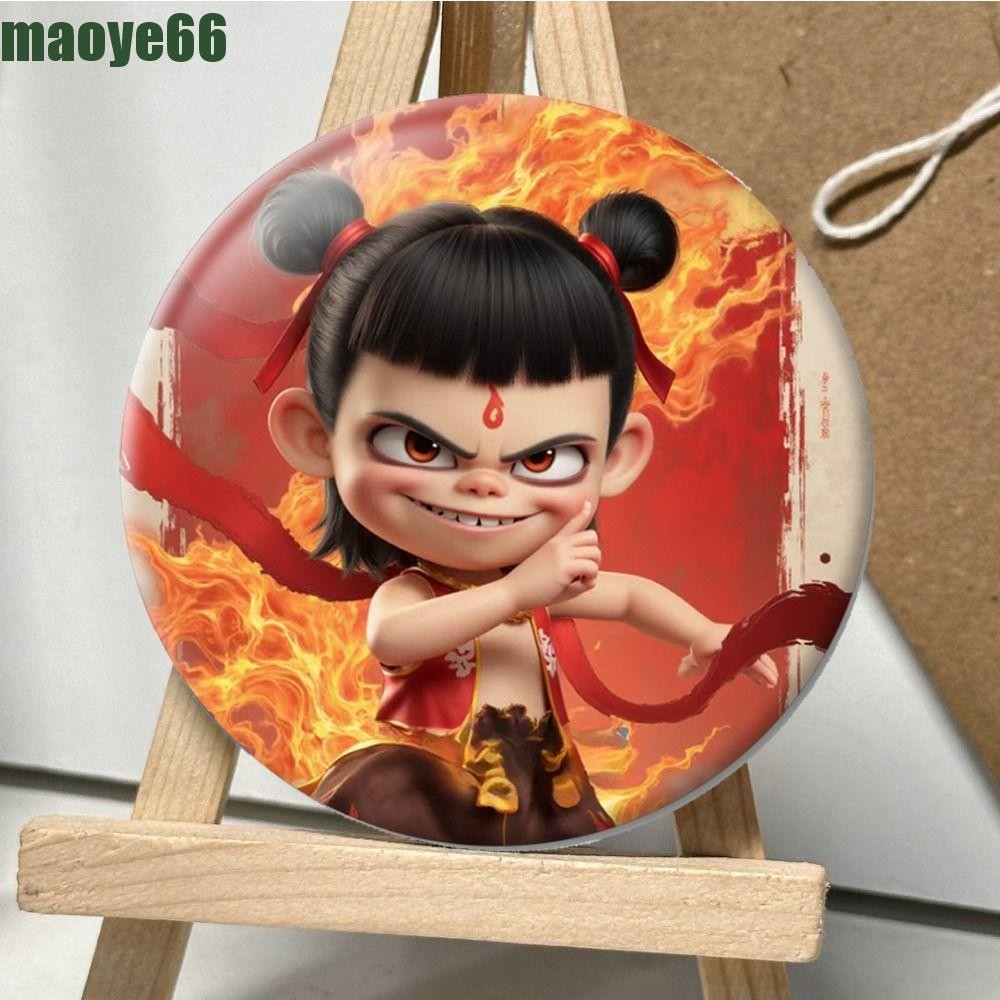 MAOYE Nezha 2 Anime Badge, Chinese Mythology Nezha Anime Film ...