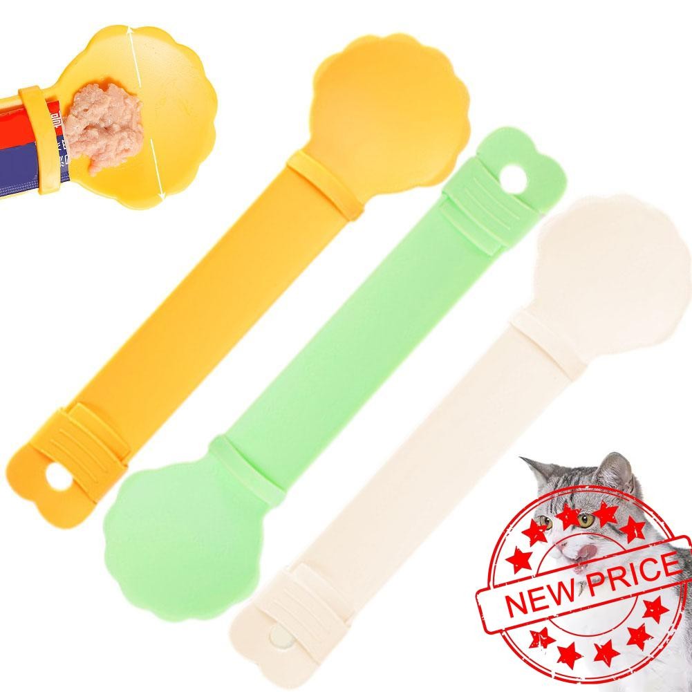Cat Strip Feeder Cat Paw Shape Cat Strip Squeeze Spoon 2-in-1 Spoon ...