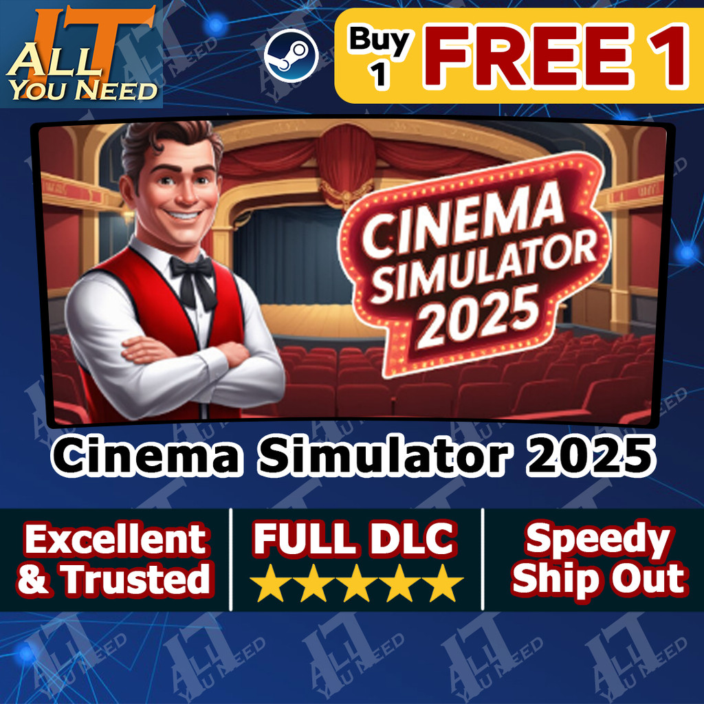 Cinema Simulator 2025 With DLC [PC Game] Steam Offline | Shopee Malaysia