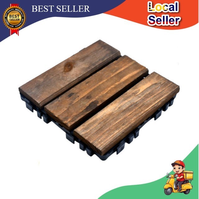 Tikar Lantai Kayu Wooden Floor Mat (15cm x 15cm) | Shopee Malaysia