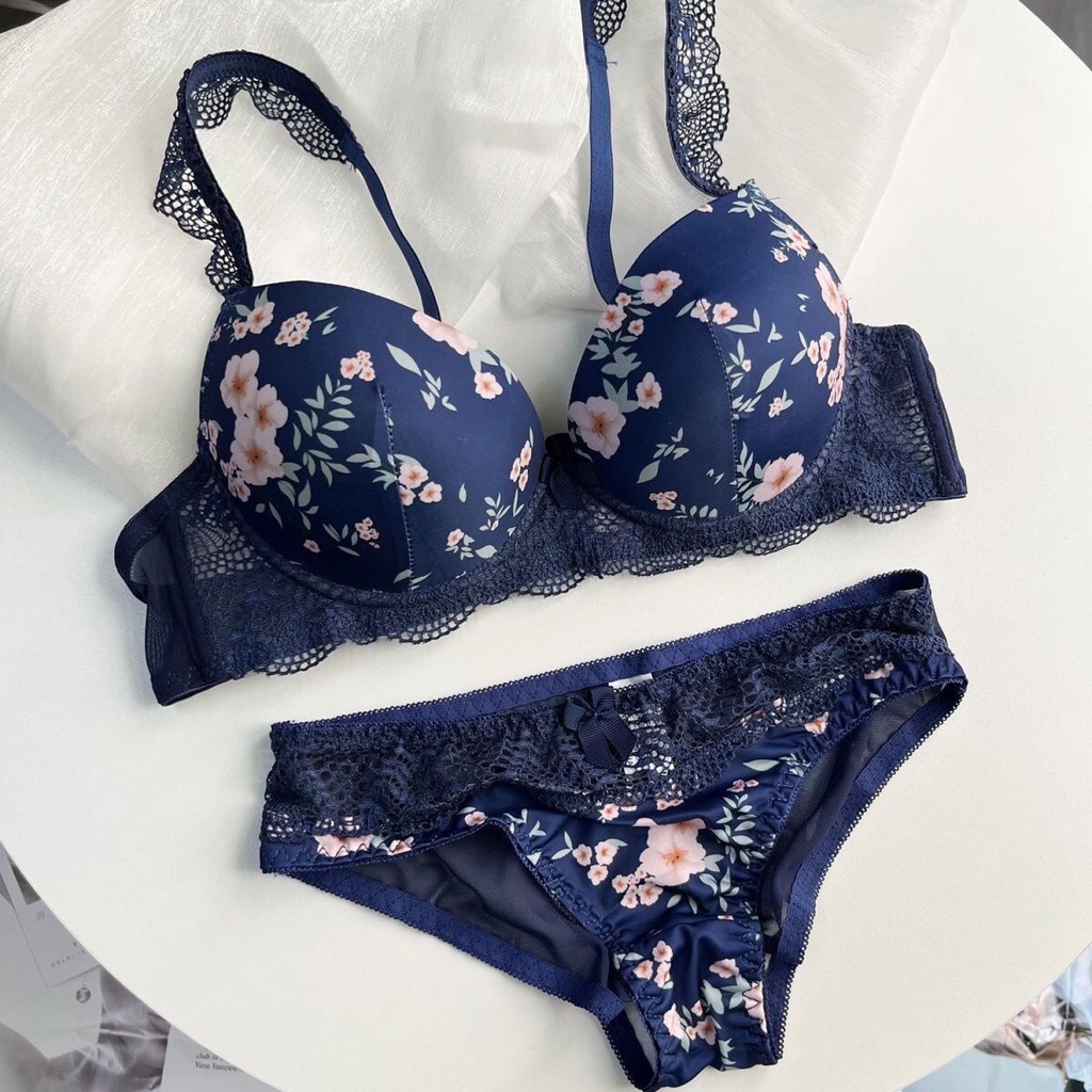 Women Push Up Bra Sets Lace Breathable Bra+Panty Sexy Underwear Suit ...