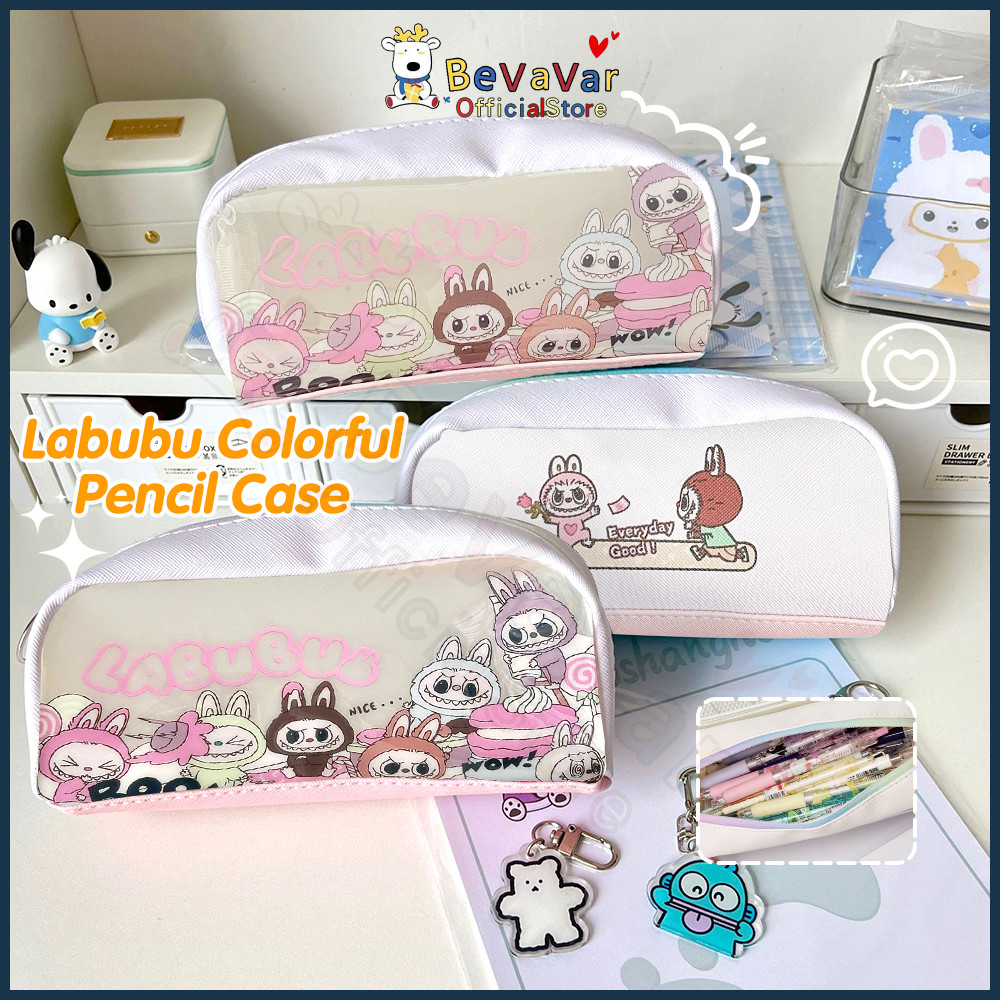 BEVAVAR Pencil Box Labubu Colorful Pencil Box Case Large Capacity ...
