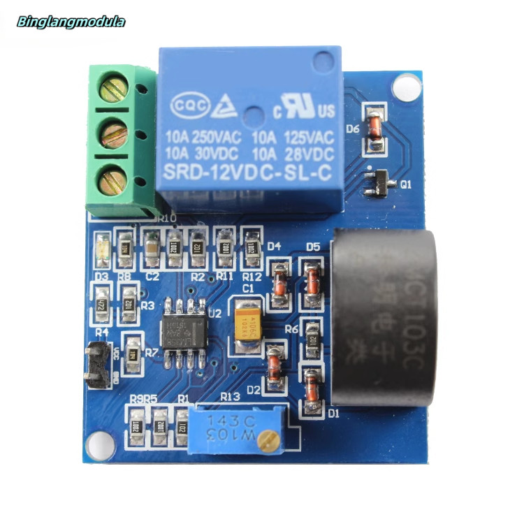 5a Overcurrent Protection Sensor Module Ac Current Detection Sensor 12v Relay Shopee Malaysia