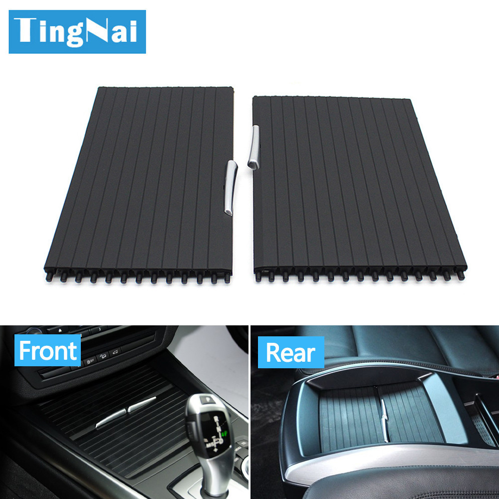 Car Front Rear Center Console Drink Cup Holder Cover Trim Zipper ...