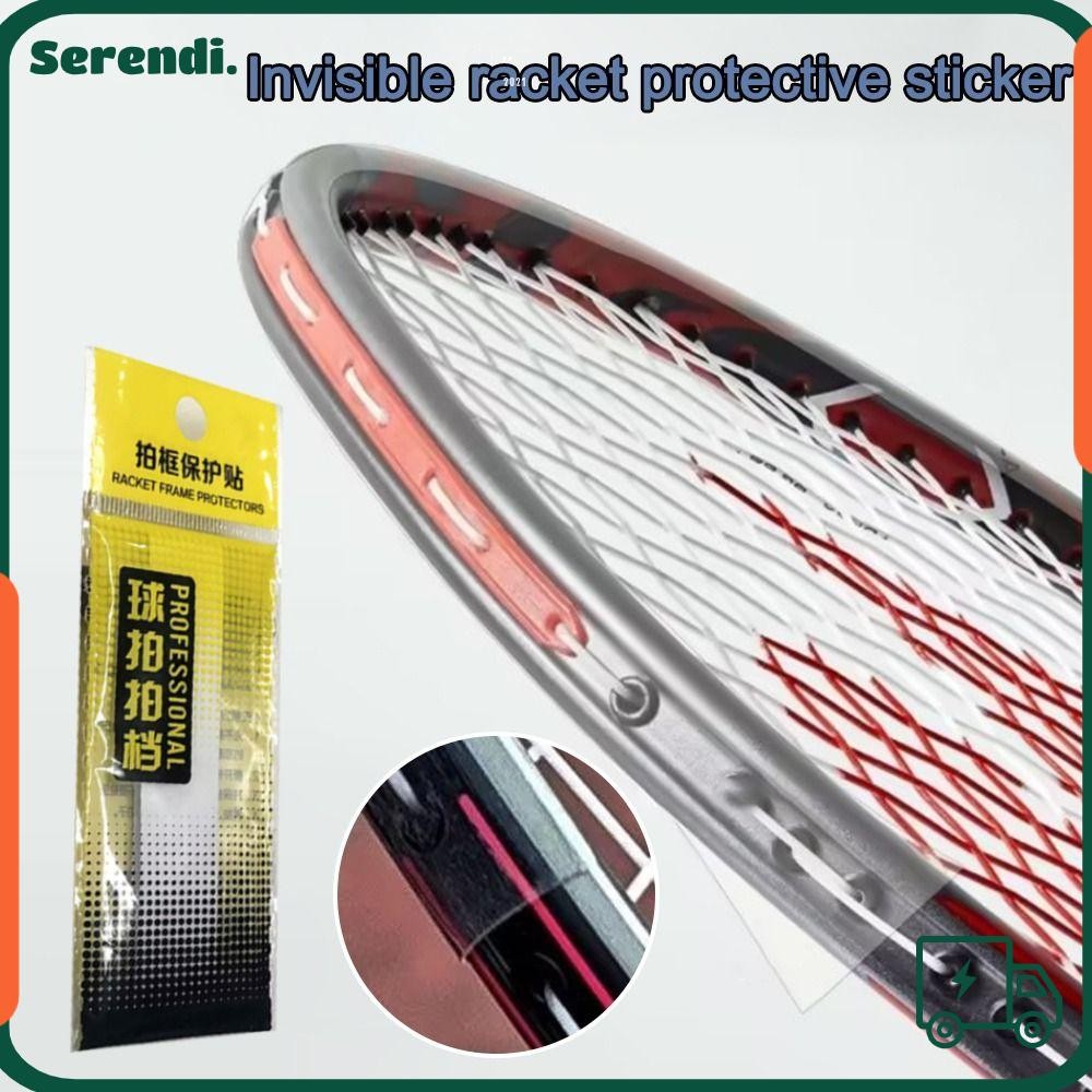 SERENDI Racket Edge Tape, Anti Paint Transparent Racket Head Protector ...
