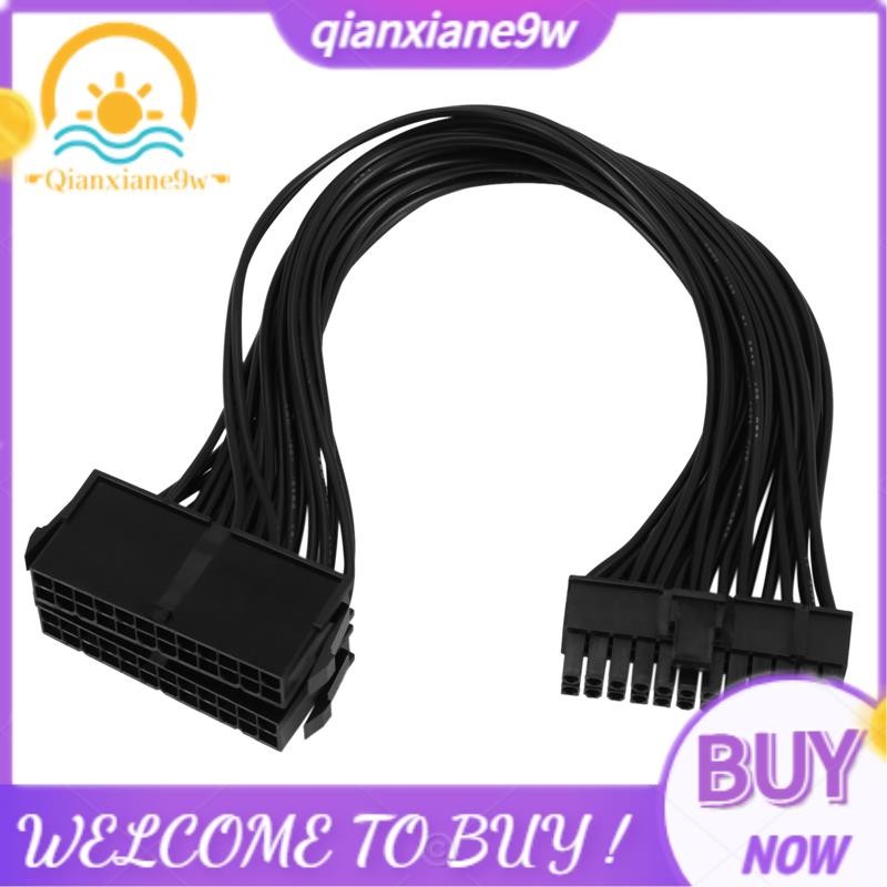 Power Supply Splitter, Dual PSU Cable Adapter 24 Pin 20+4 Pin ATX ...