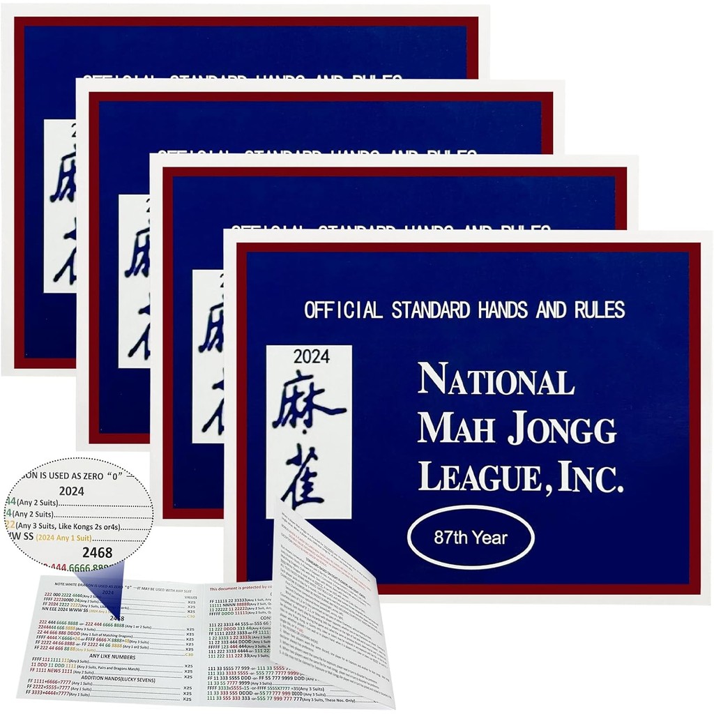 Supplement with Pure Supports AdvancedFyozyon 2024 Mahjong Cards Set of ...