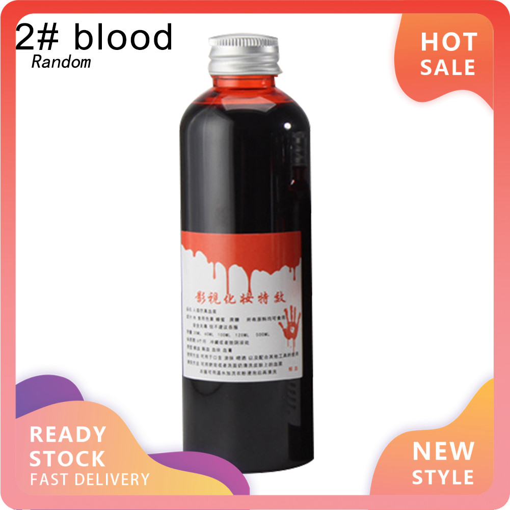 RAN 30/60ml/100ml/120ml Fake Blood Liquid Bottle Stage Prank Theatrical ...