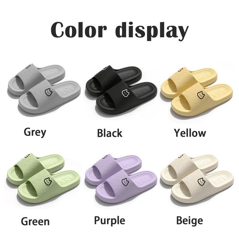 Raya Selipar Wanita Cute Bear Indoor Slippers EVA Anti-Slip Slipper ...