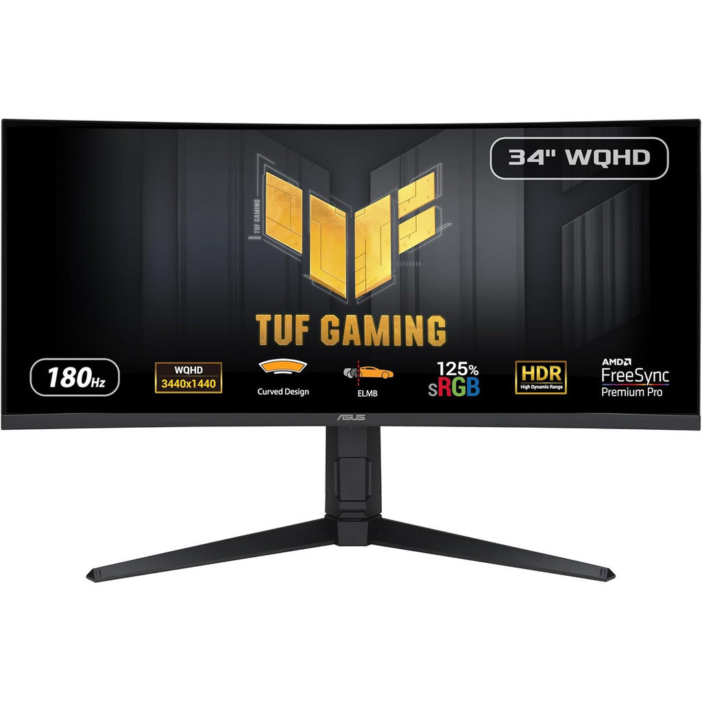 Asus 34" TUF Gaming VG34VQL3A VA QHD HDR10 FreesyncPremiumPro Ultrawide ...