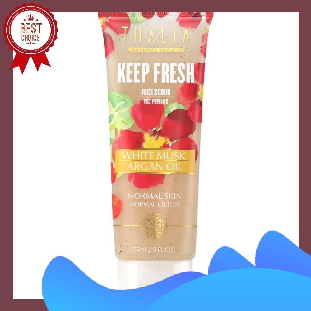 Thalia Natural White Musk & Argan Oil Face Scrub Muka Kulit (Normal ...