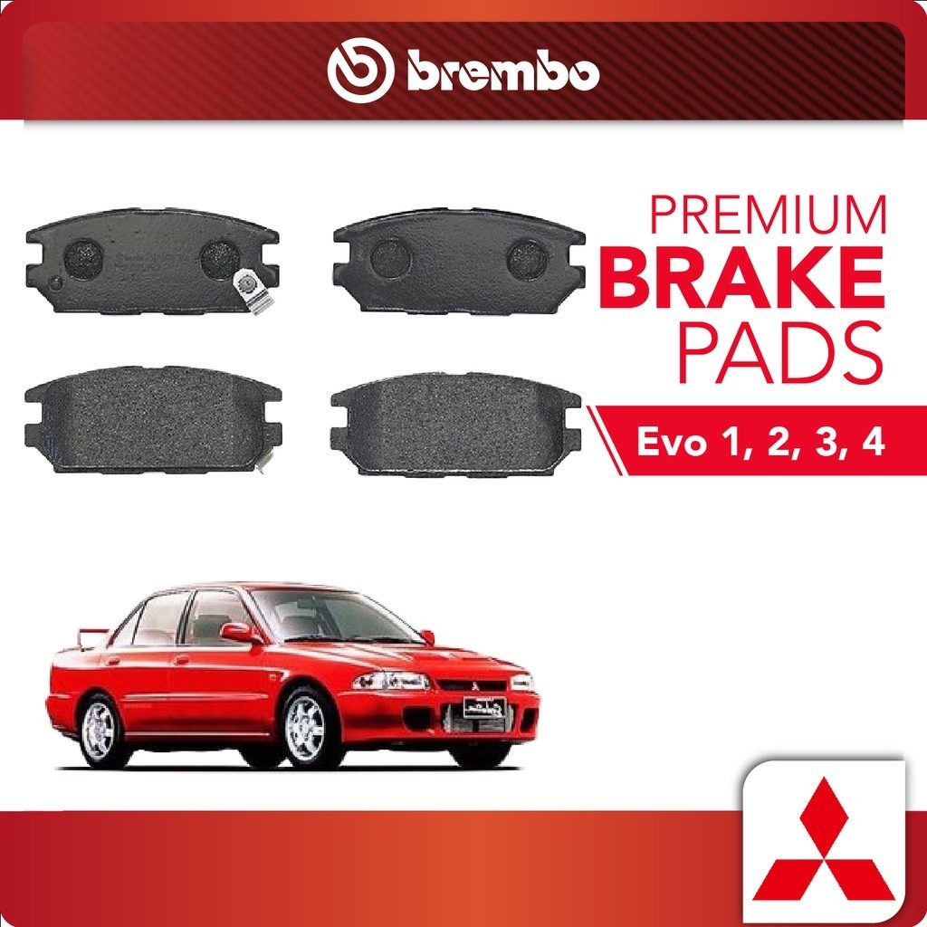 BREMBO Rear Brake Pads (1 set) For Mitsubishi EVO 1,2,3,4 | Shopee Malaysia