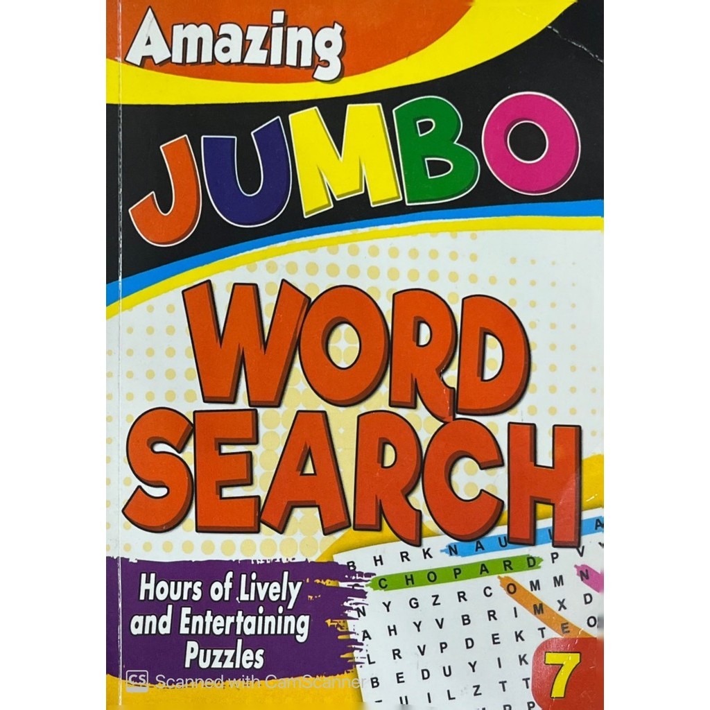 [BnB] Amazing Jumbo Word Search (Used: Very good, Minor pen markings ...