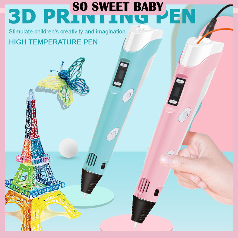 3D Printing Pen Set PLA Printing Doodle Arts Craft Drawing USB Pen Set ...