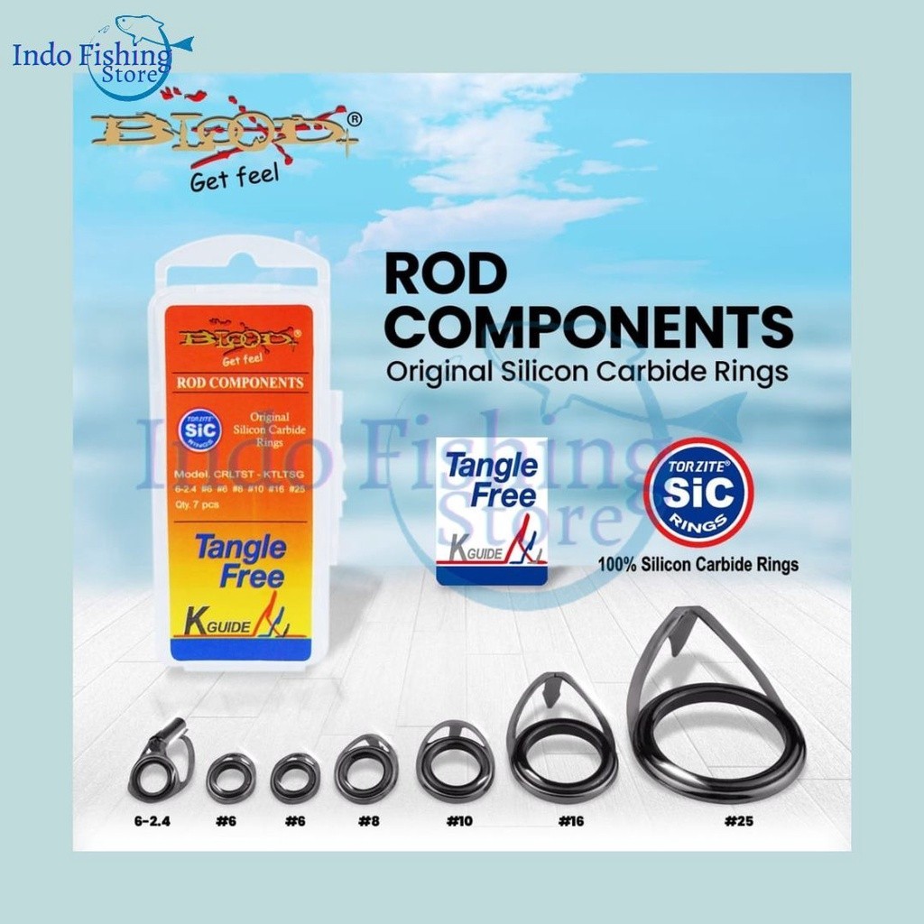 Ring Set Fishing Rod UL 7pcs K-Guide SIC For Custom Ultralight Fishing ...