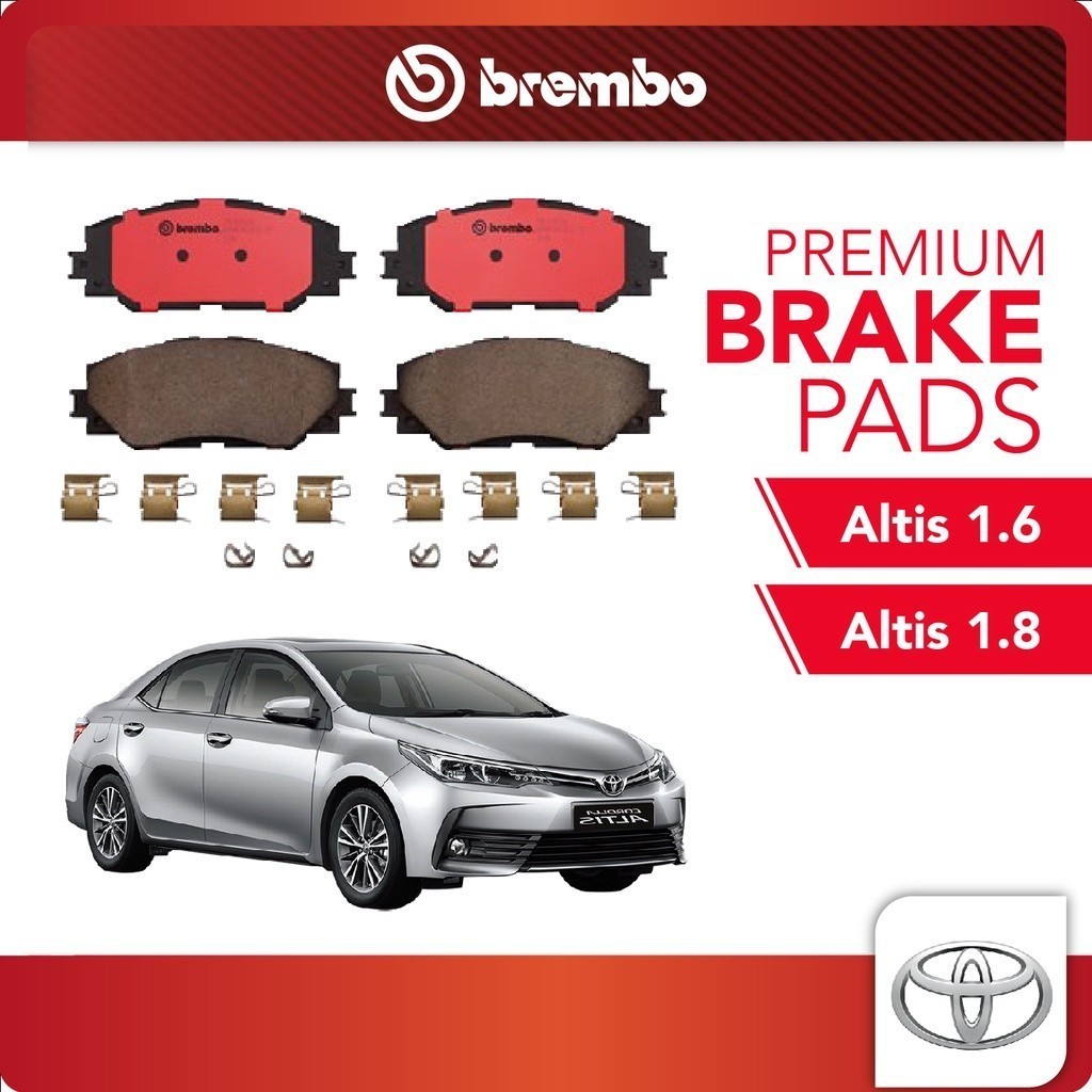 BREMBO NAO Front Brake Pad (1 set) For Toyota Altis'08-10, Toyota Altis ...