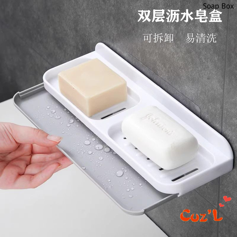 Soap Box Soap Storage Rack Household Suction Cup Wall-mounted Punch ...