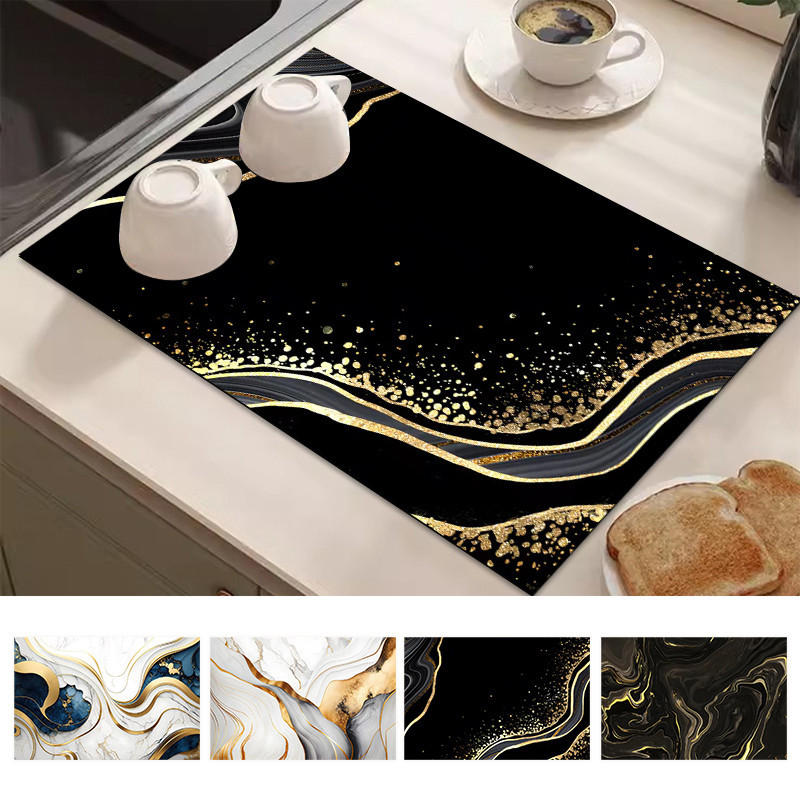 Creative Drain Pad Minimalist Drainage Pads Water Absorbing Coffee Mat ...