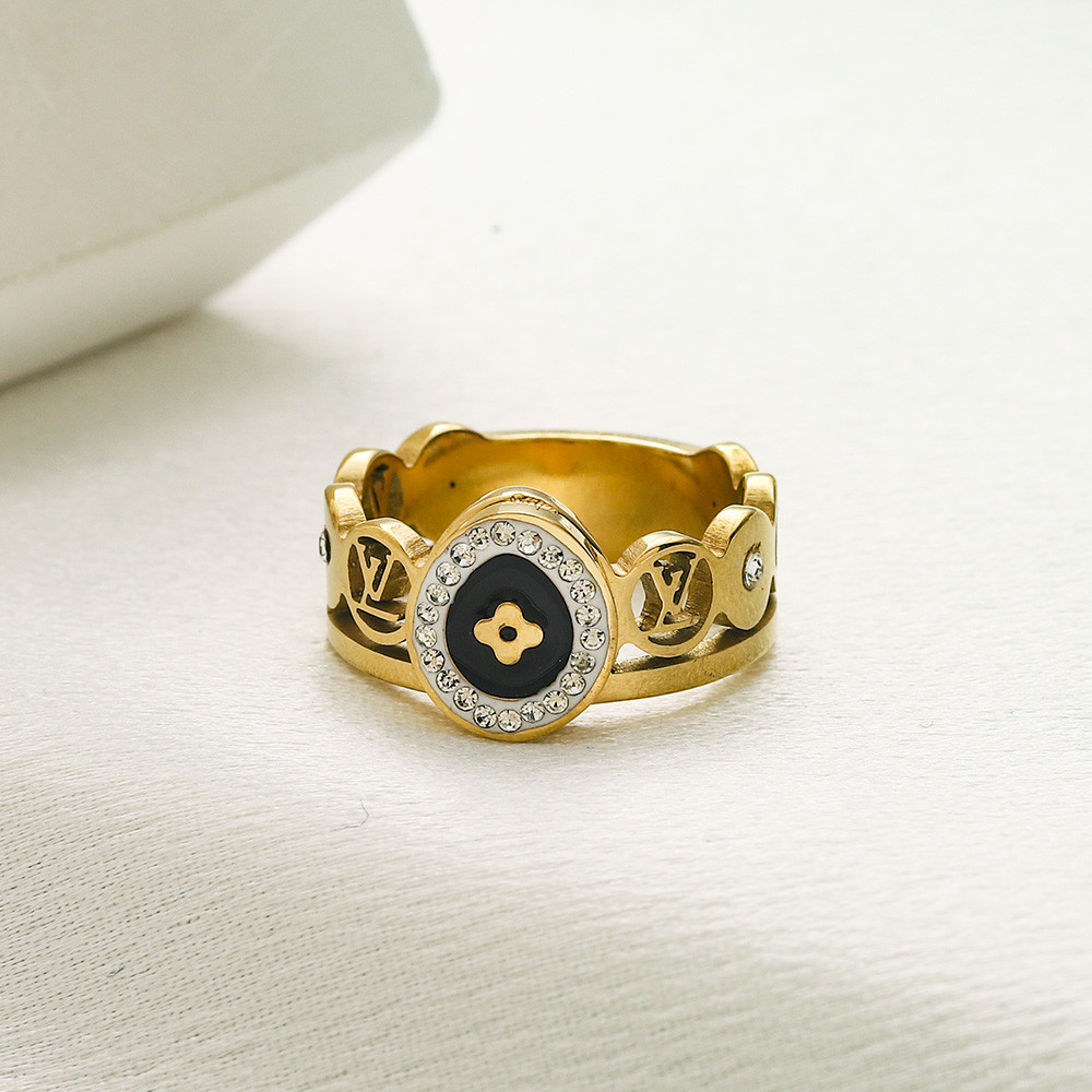 Louis Vuitton LV Ring for Women Cool Simple Korean Style Letter CD ...