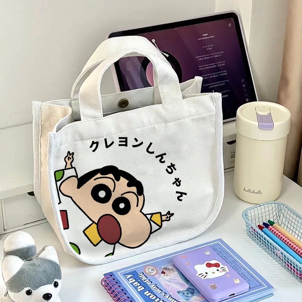 Crayon Shin-Chan Handbag Canvas Bag Handbag Girl Cosmetic Bag High ...