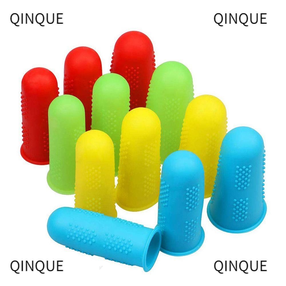 QINJUE 5pcs Craft Finger protector Rubber Guard Caps Silicone Finger ...