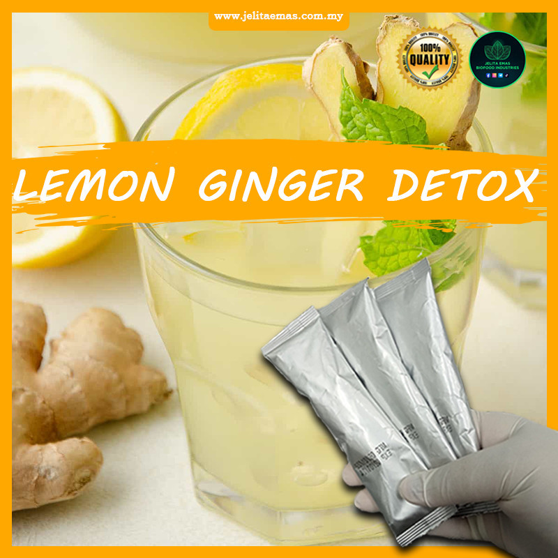 [30 SACHET] LEMON GINGER DETOX TERBAIK UNTUK MASALAH ANGIN MEDU DALAM ...