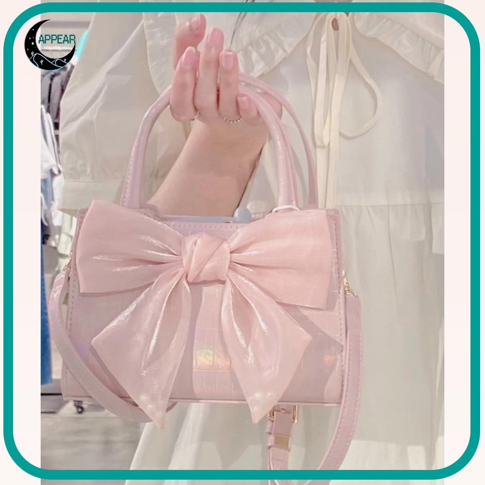 APPEAR Women's Clutch Purse Handbags, Zipper PU Summer Pink Bowknot ...