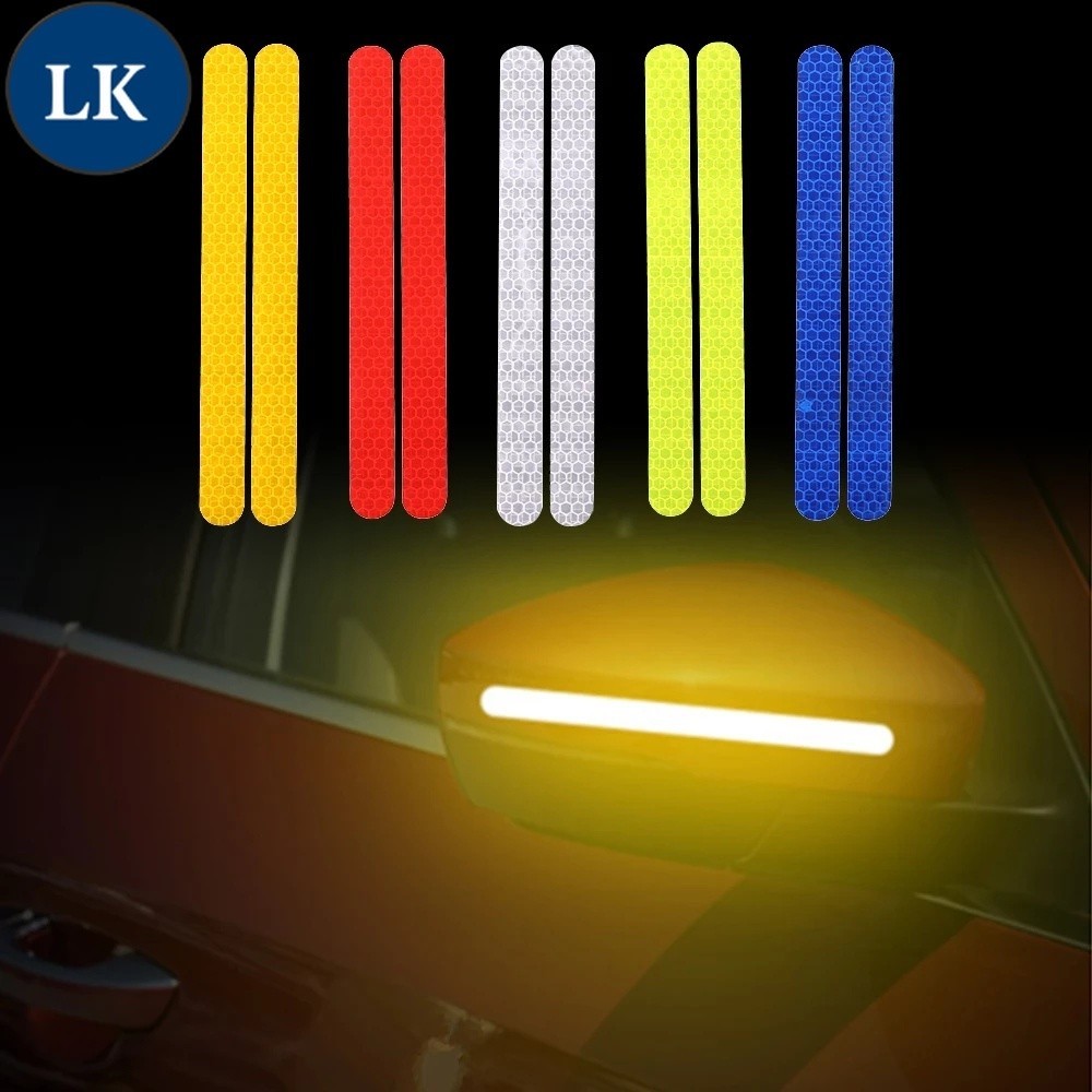LK Auto Driving Security Warning Strip 2Pcs Reflectante Car Sticker ...