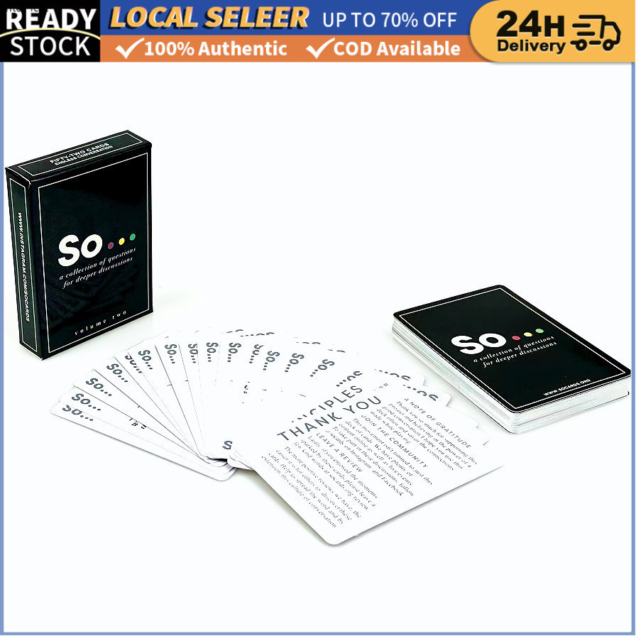 So Card English Board Game Cards For Deeper Discussions Friends ...
