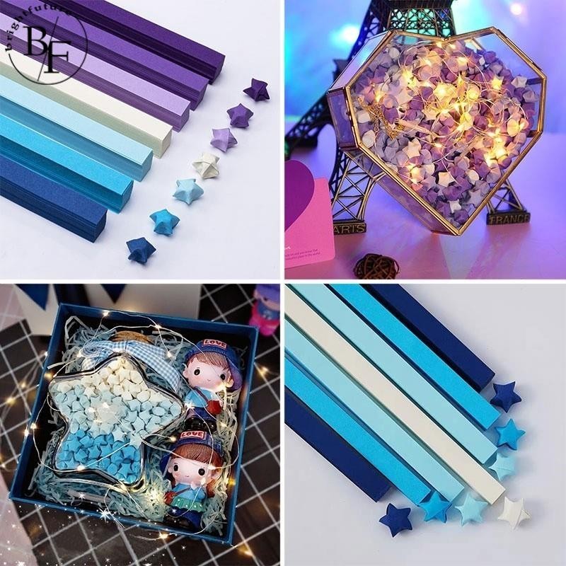 540Pcs Lucky Star Colorful Paper Stars Origami DIY Stars Origami Paper ...